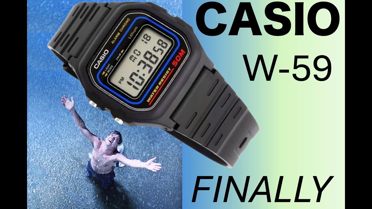 Casio W59 - Finally, my grail watch - YouTube