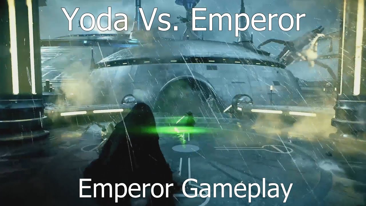 YODA VS EMPEROR & Emperor Gameplay - Star Wars Battlefront 2 - YouTube
