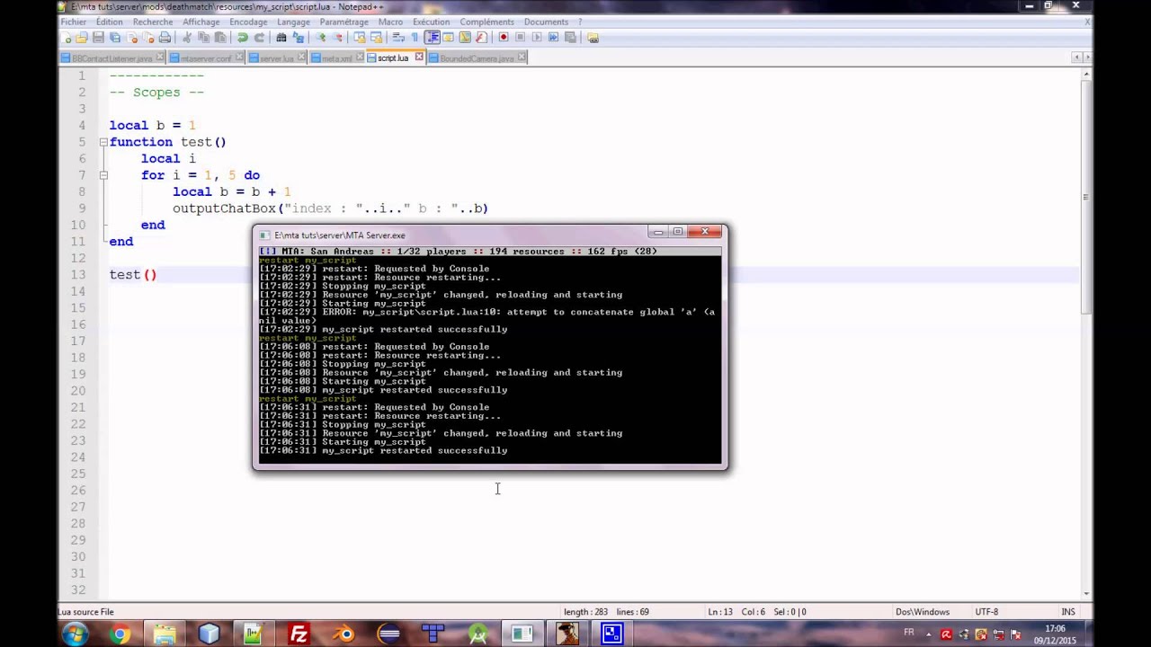 Mtasa Lua Scripting Tutorial 12 Lua Scopes Youtube 5913