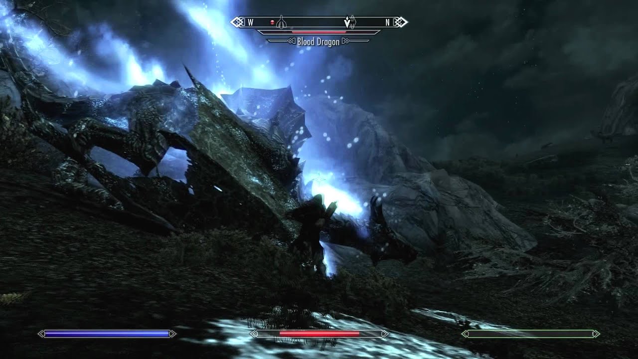 SKYRIM How To Kill Blood Dragon 6 Commentary + Tutorial - YouTube