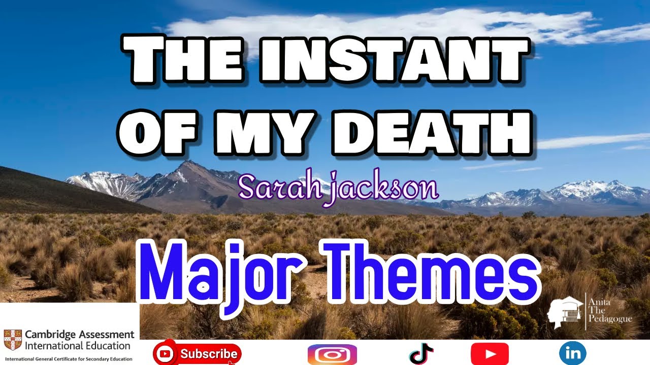 Themes of the Instant of My Death Poem by Sarah Jackson - YouTube