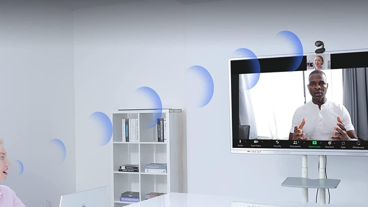 UcooQQ Conference Room Camera System, Wide-Angle 1080P PTZ Webcam with ...