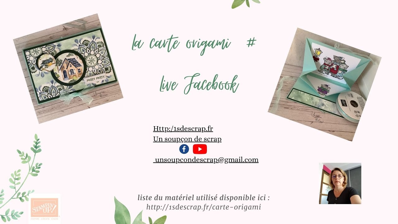 Carte origami # live Facebook modifié - YouTube