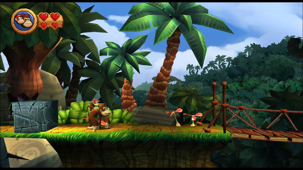 Donkey Kong Country Returns First look (Dolphin, PC gameplay) - YouTube