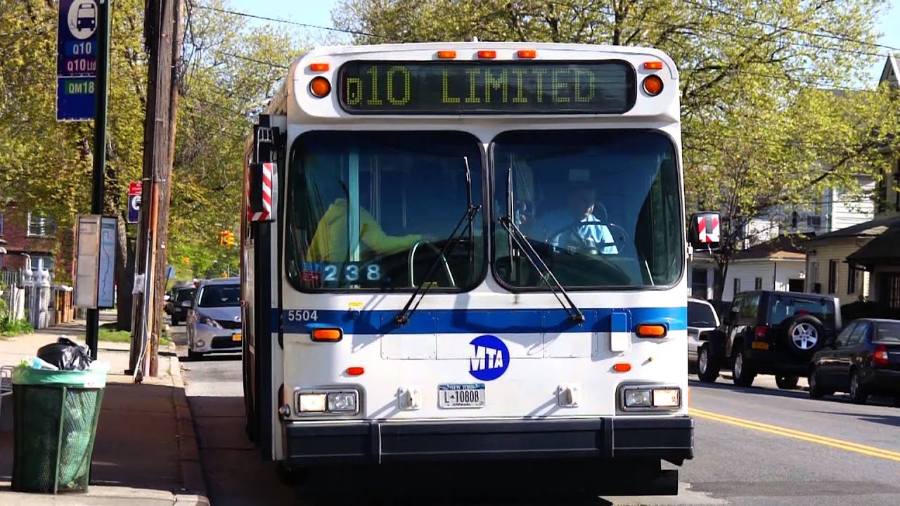 MTA Bus Company Exclusive! : 2000 New Flyer D60HF 5504 On The Q10 ...