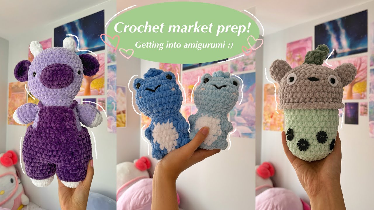 Crochet Market Prep ! Getting into amigurumi + pattern testing - YouTube