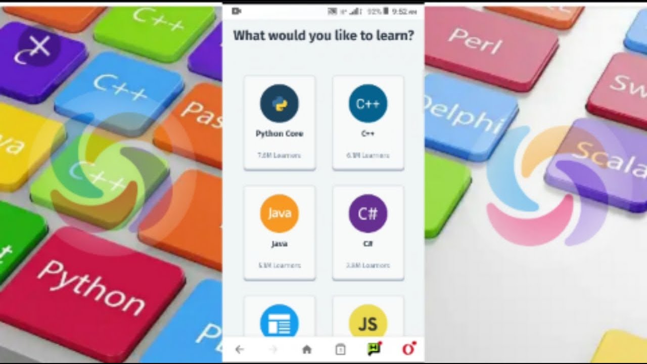 learn programming on phone - YouTube