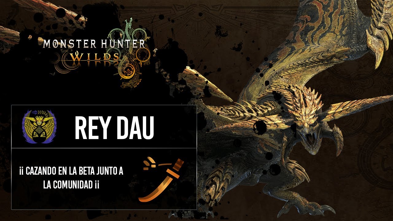Cacería del Rey Dau con Espada Larga | Monster Hunter Wilds BETA - YouTube