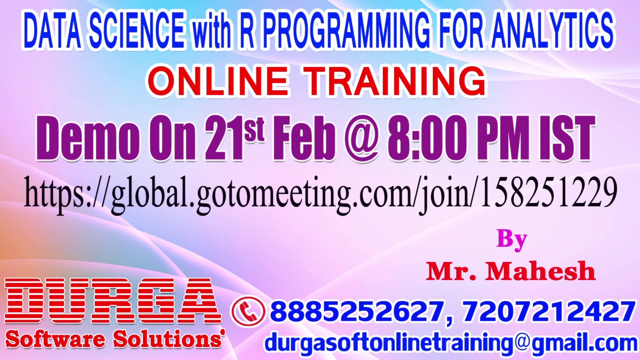 DATA SCIENCE Online Training in DURGASOFT - YouTube