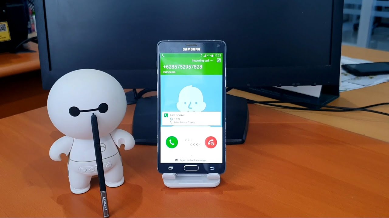Samsung Galaxy Note 4 incoming Call with Spen - YouTube