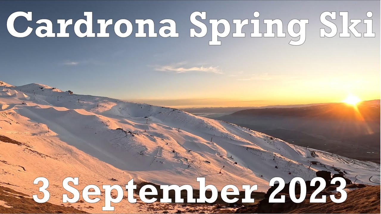 Cardrona Spring Ski (3 Sep 2023) - YouTube