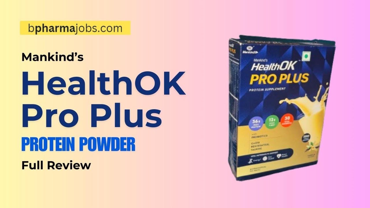 Mankind’s HealthOk Pro Plus Protein Supplement Full Review | Worth It ...