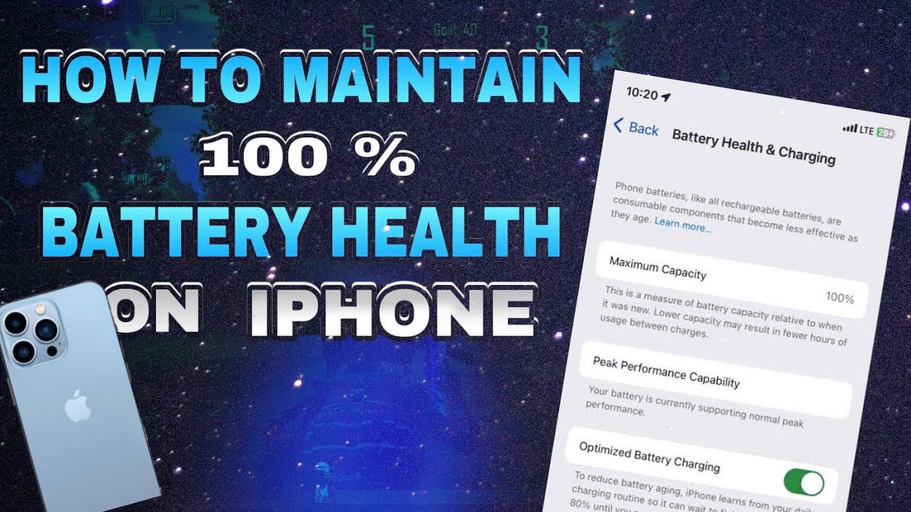 HOW TO MAINTAIN 100% BATTERY HEALTH IPHONE | ON IPHONE | PICCOLOGAMING ...