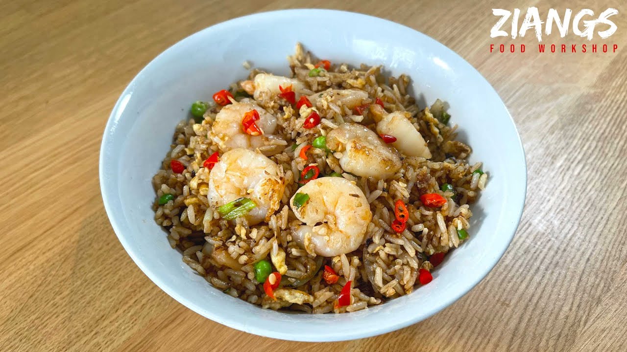 Ziangs King Prawn Fried Rice Recipe by takeaway owners - YouTube
