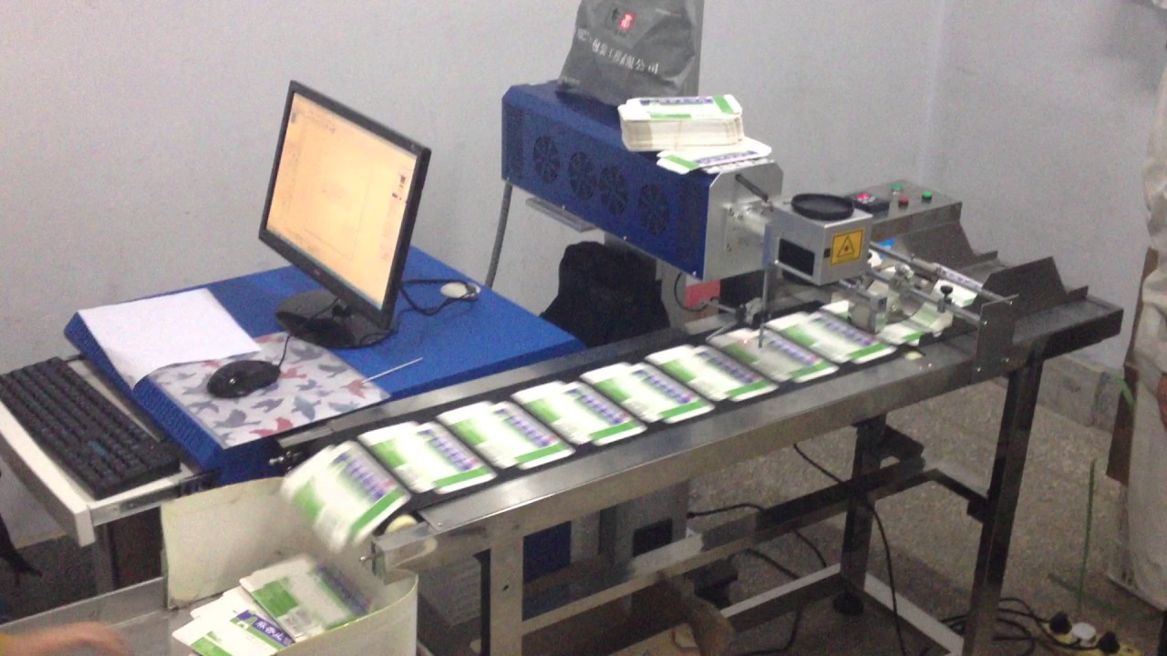 Data Marking Production Line Laser Marking Machine - YouTube