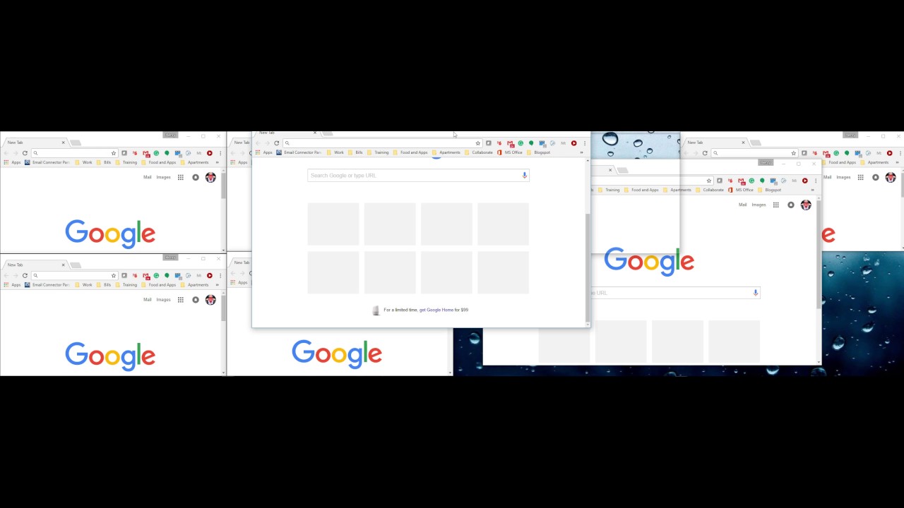 4x4 and 8x8 and 12x12 windows split on version 10 - YouTube