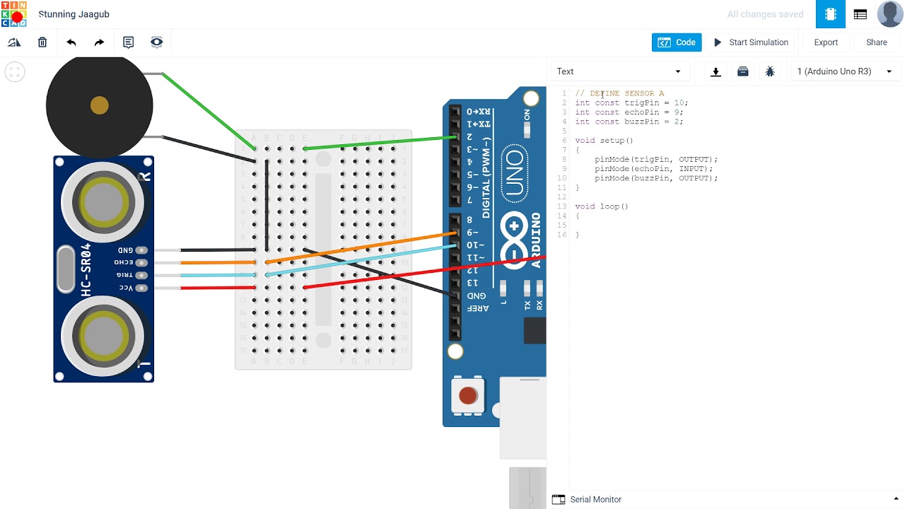 Detecting With Ultrasonic Sensor Arduino Youtube