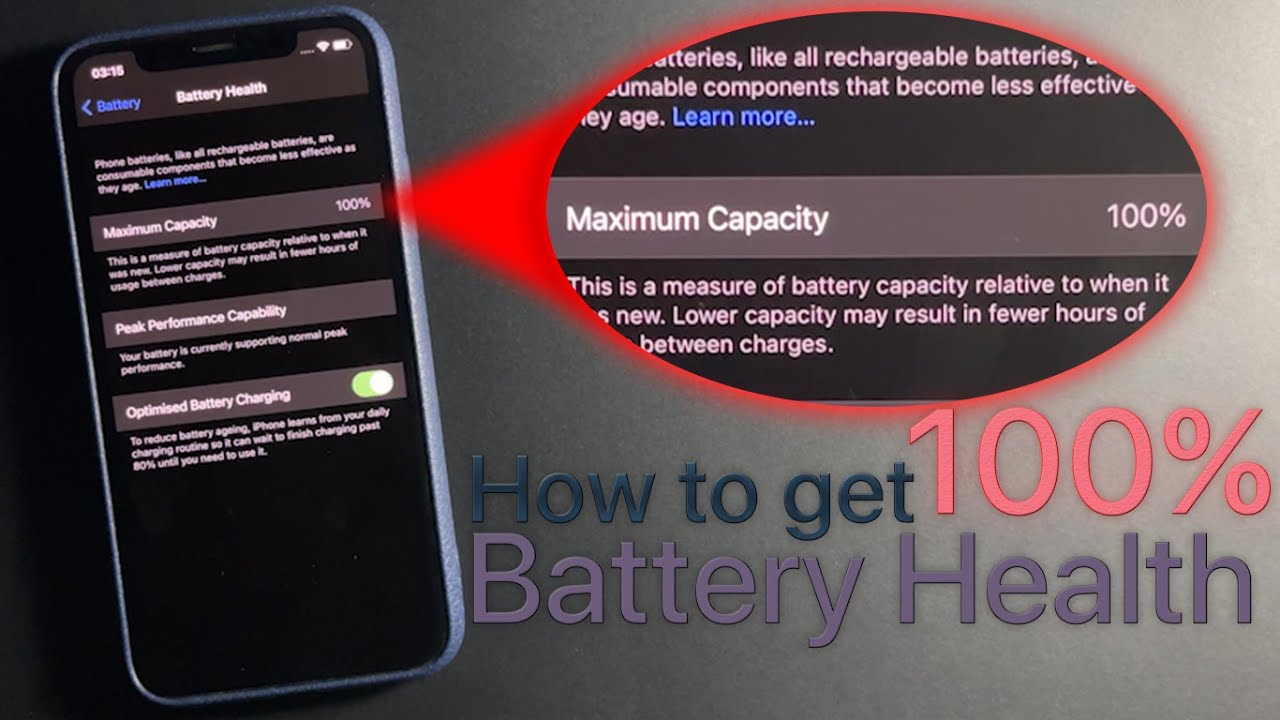 How I got 100 Percent iPhone Battery Helath - How to Fix Battery Health ...