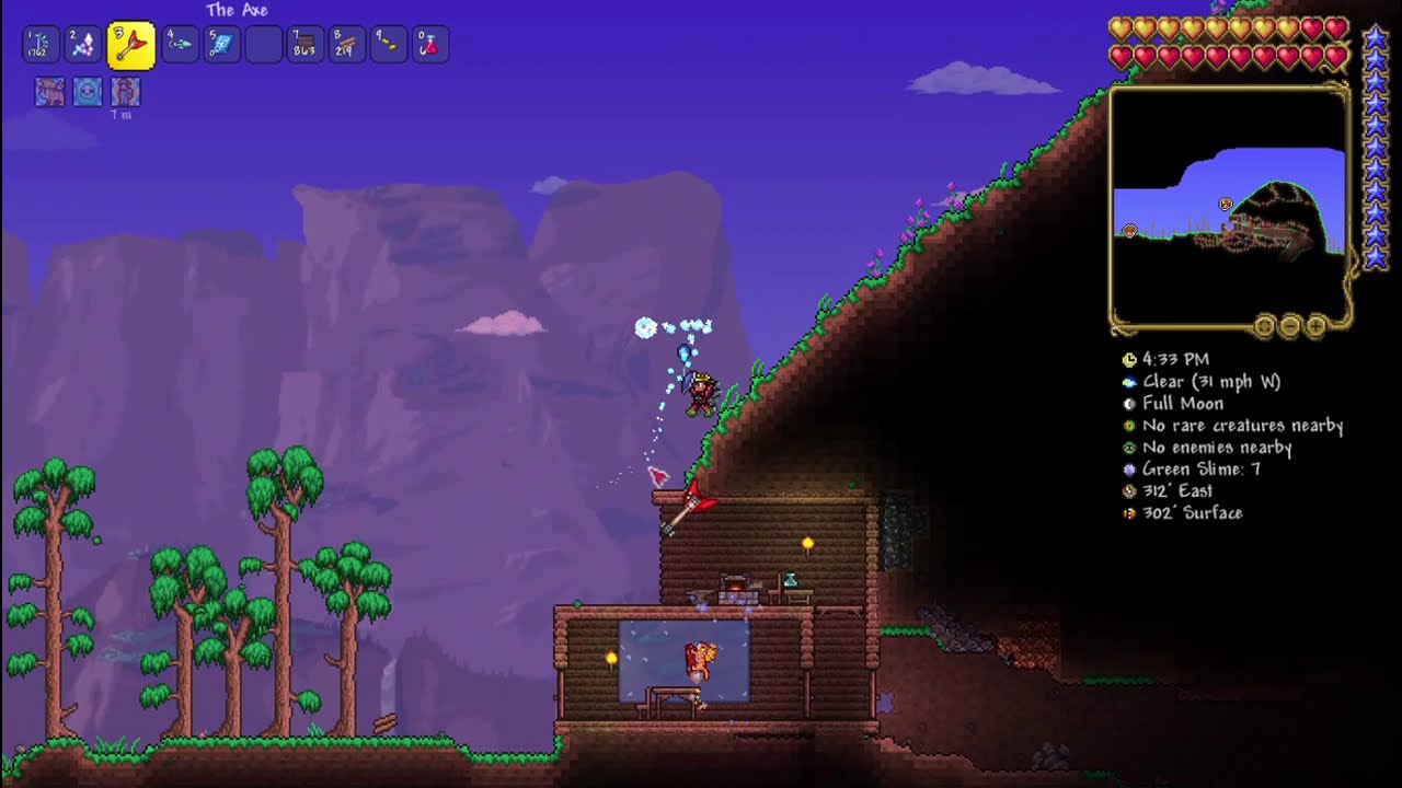 How to build a decent starter house in terraria. - YouTube