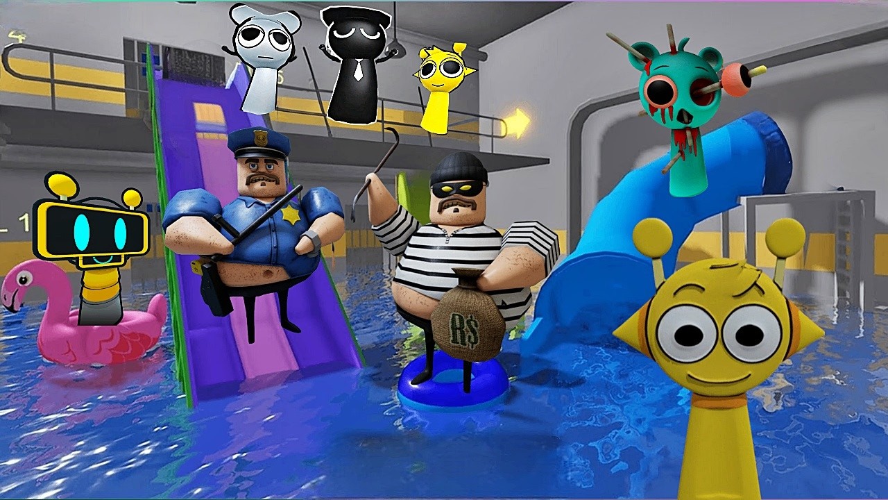Can Sprunki Escape from Thief Barry? - YouTube