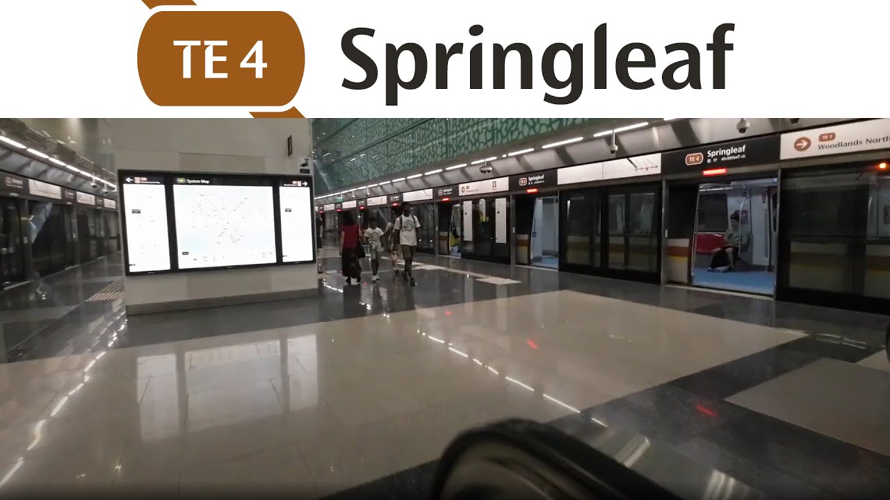 TE4 Springleaf MRT Station: Platforms to Exit 2 | Thomson-East Coast ...