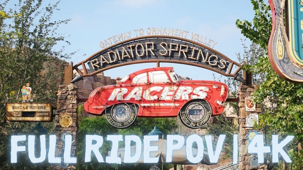 We Ride Radiator Springs Racers in Disneyland | Disneyland California ...
