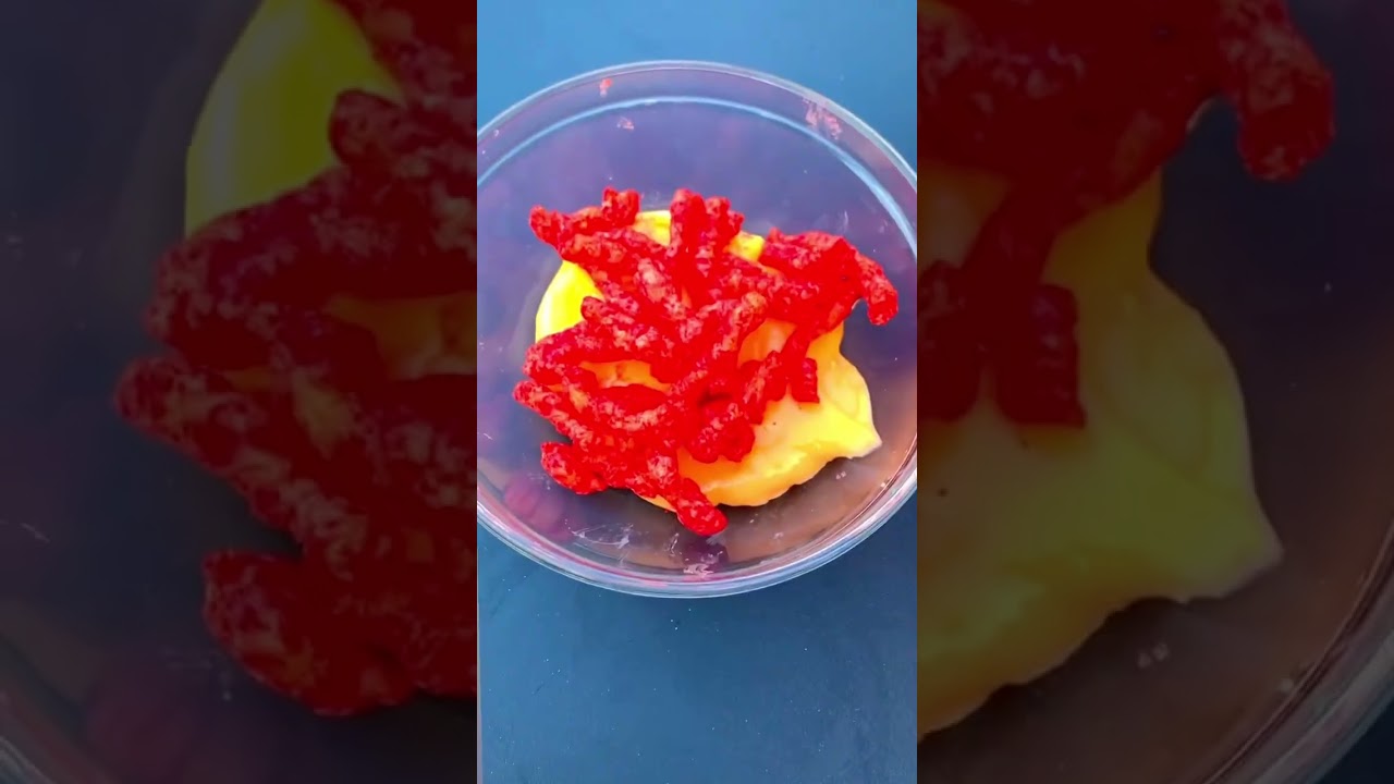 Mixing HOT CHEETOS with SLIME 🔥 - YouTube