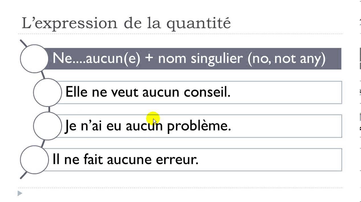 Clases de francés con Vincent = Unité 5 = Leçon Q = L'expression de la ...