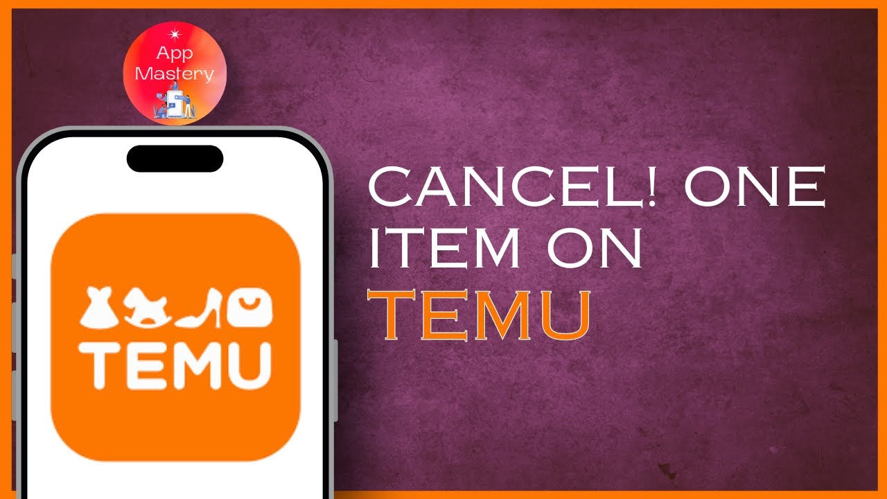 How To Cancel One Item On Temu Best Method - YouTube