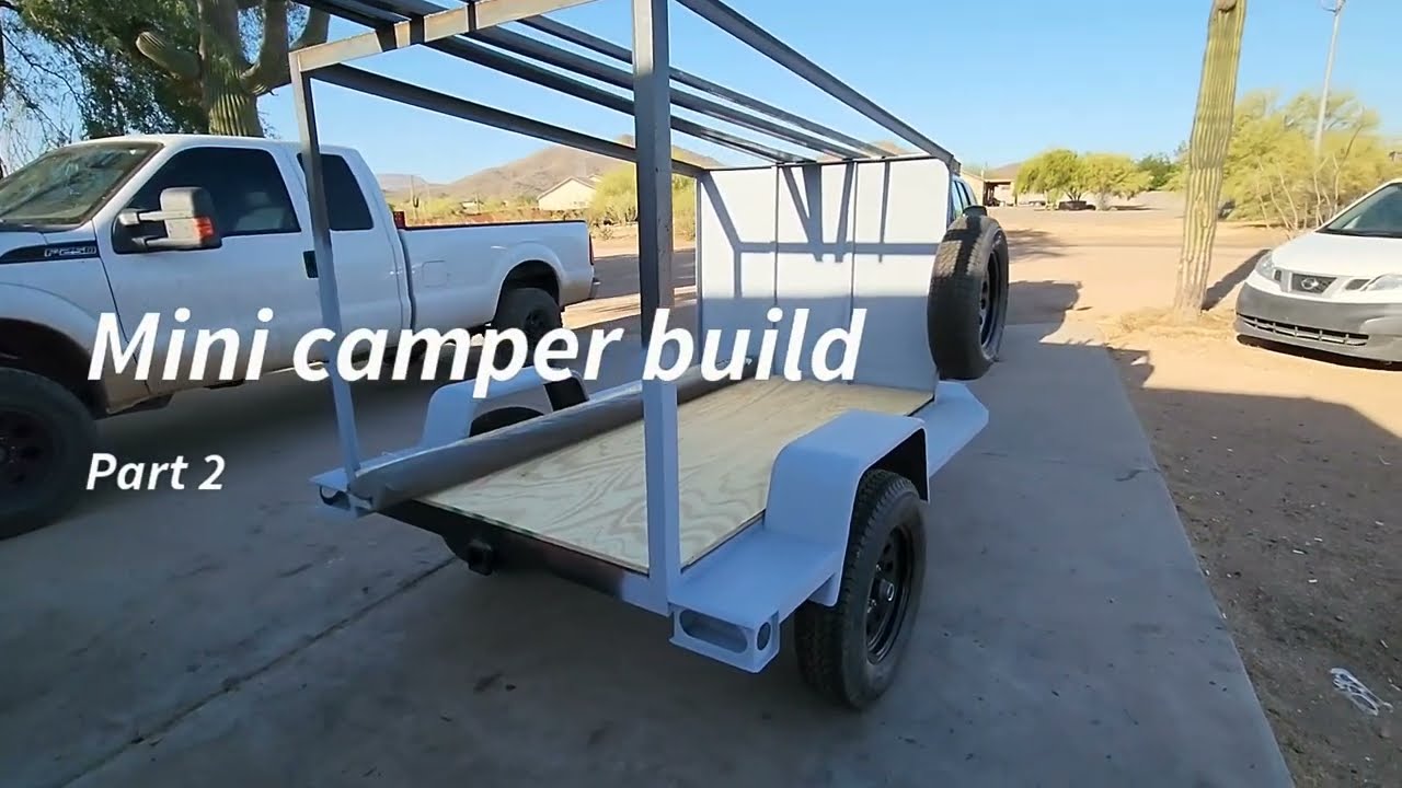 Mini Square Drop Camper Build - Part 2 - YouTube