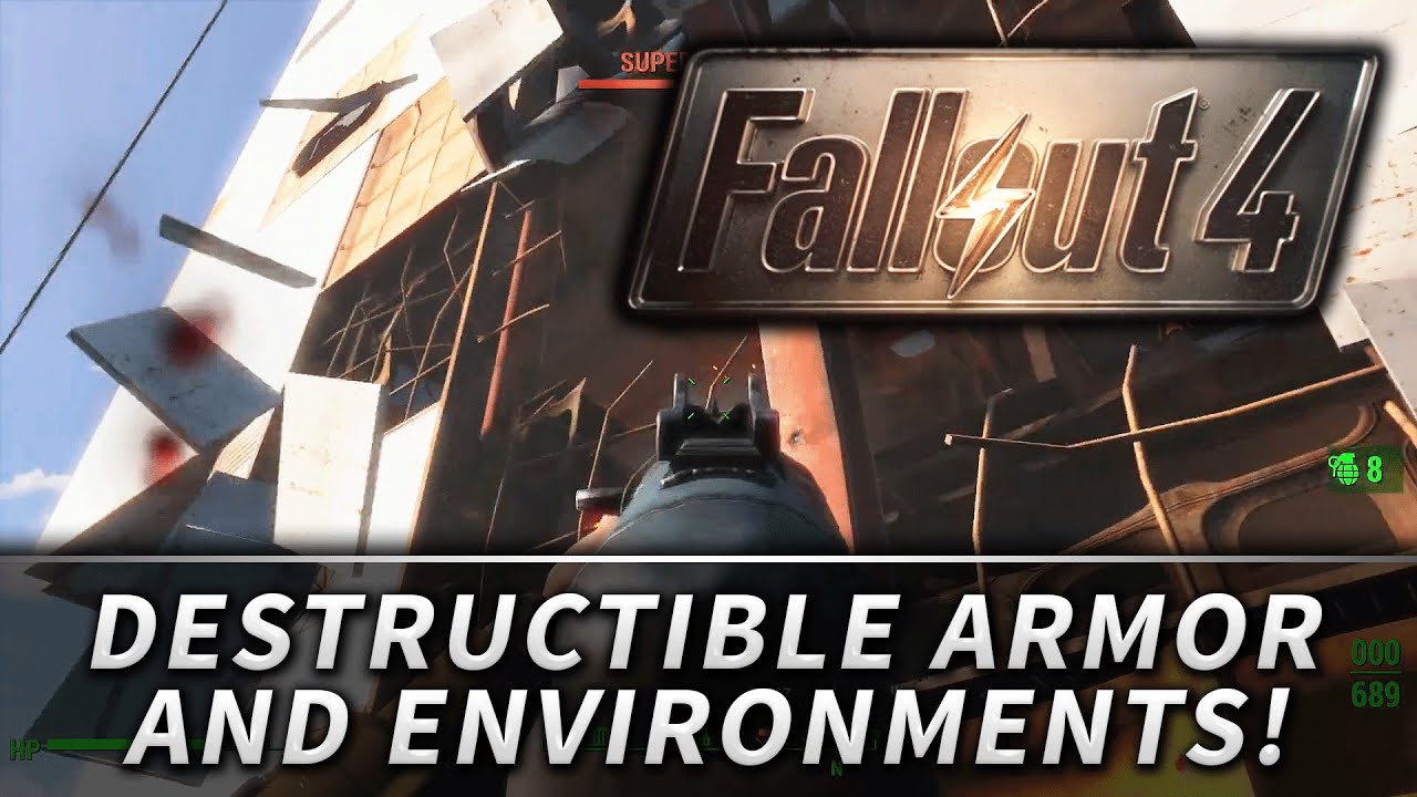 Fallout 4 : Destructible Environments, Armors, and Items! - YouTube