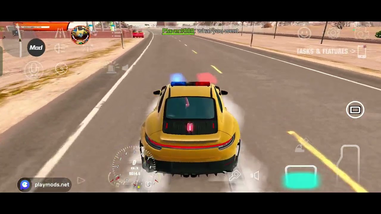 yellow car age age police uske piche piche car age age police piche ...