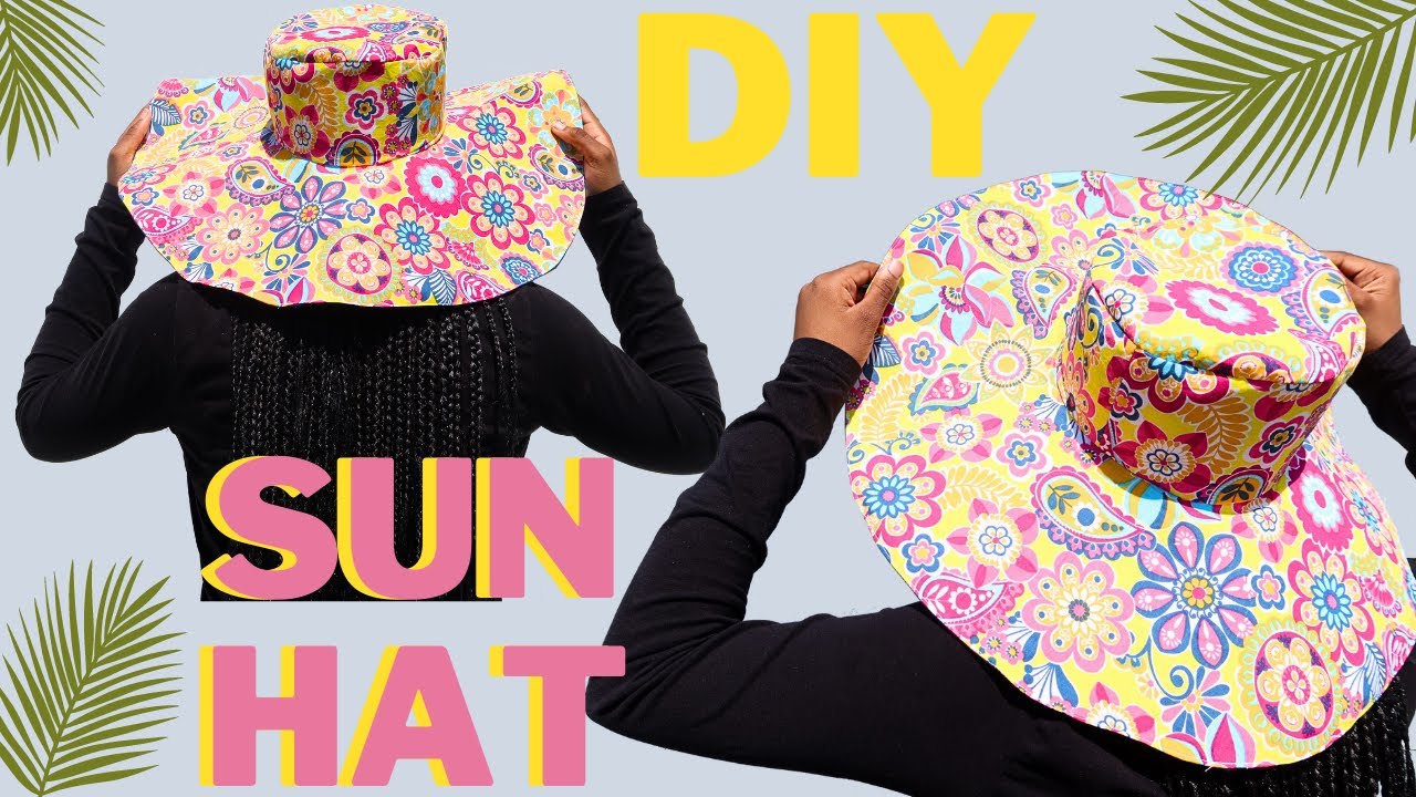 DIY SUN HAT FOR THE SUMMER ☀️ - YouTube