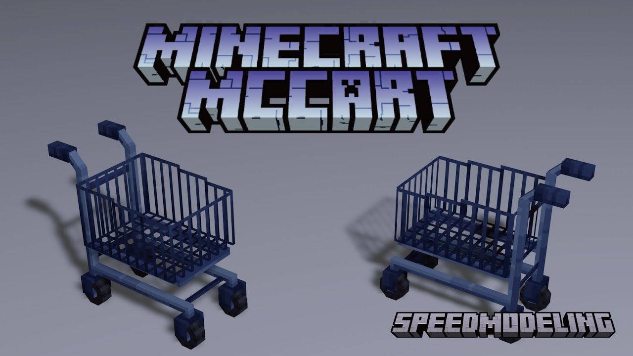 [Minecraft]Modeling Timelapse : Market Cart - YouTube