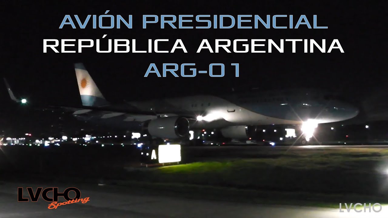 Avión Presidencial Argentina - Primer despegue de Aeroparque - Boeing ...