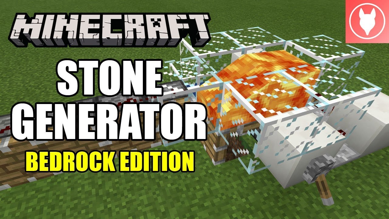 Minecraft Bedrock - Stone Generator Tutorial ( Xbox / MCPE / Windows 10 ...