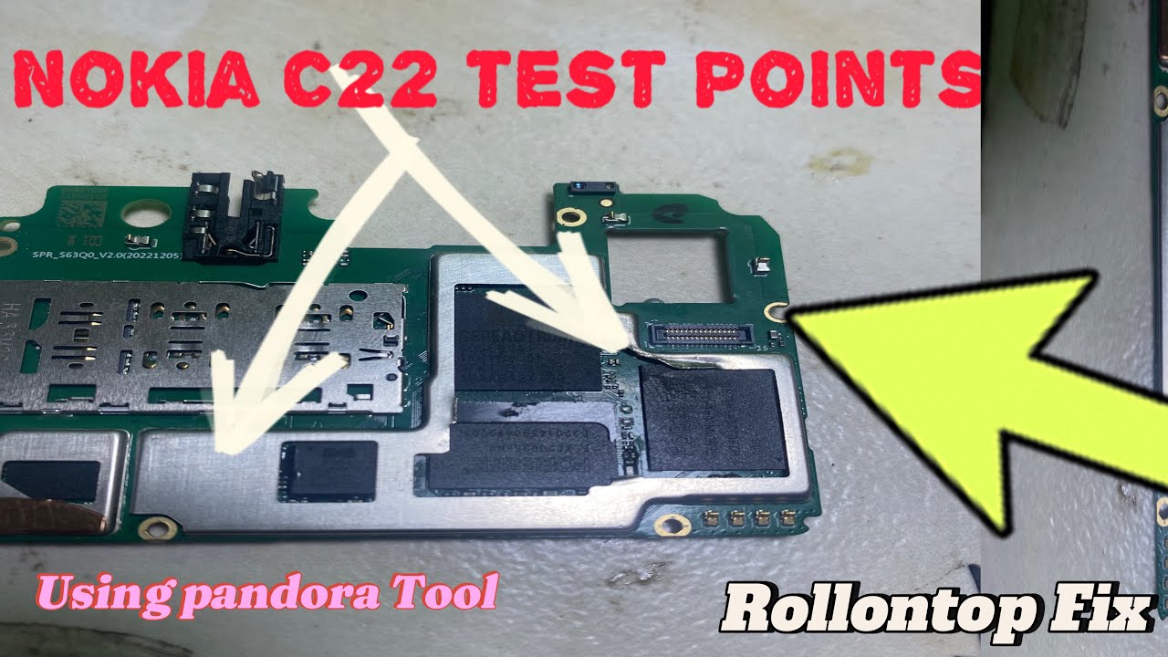 Nokia C22 test points to unlock | Nokia ta 1533 test points for erase ...
