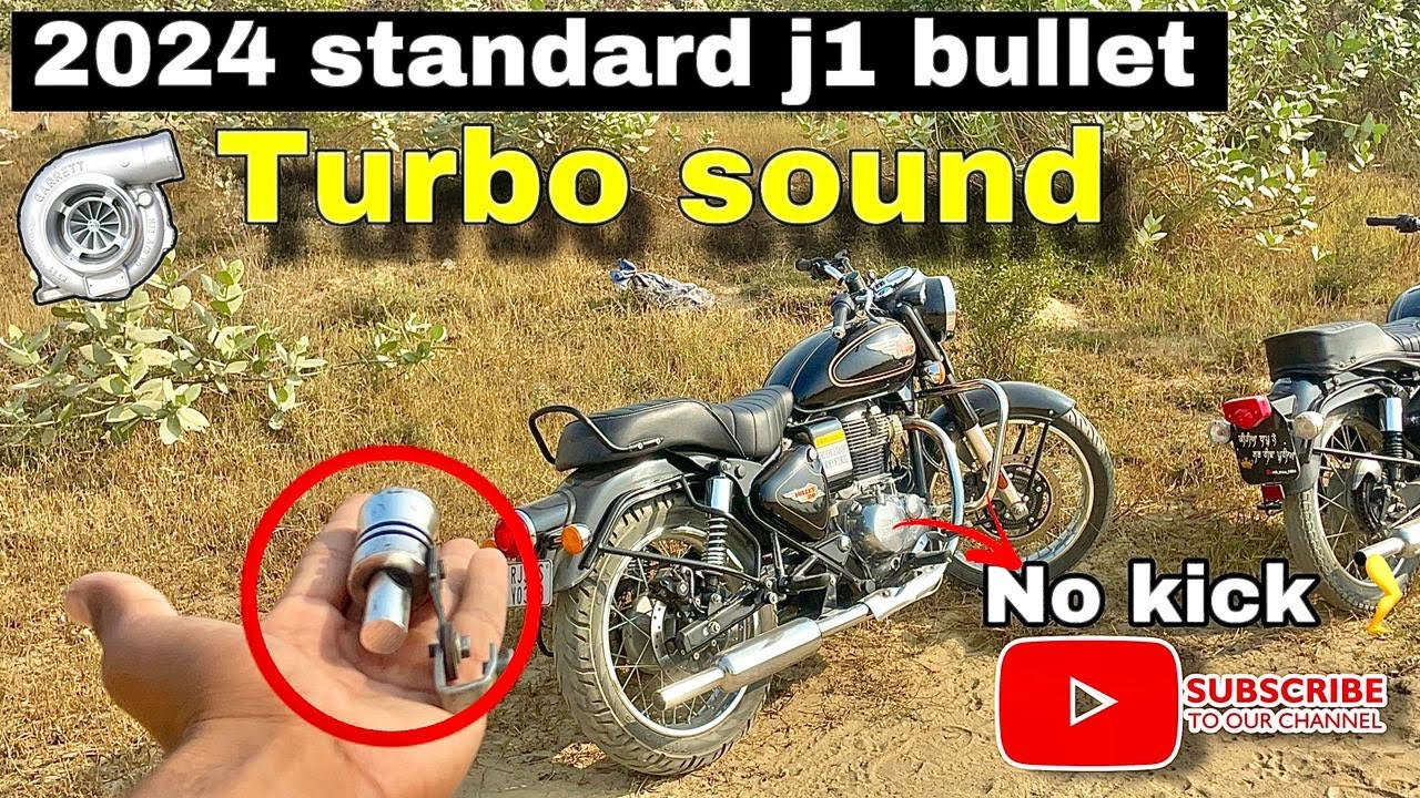 New bullet short bottle silencer, turbo // 2024 Royel Enfield standard ...