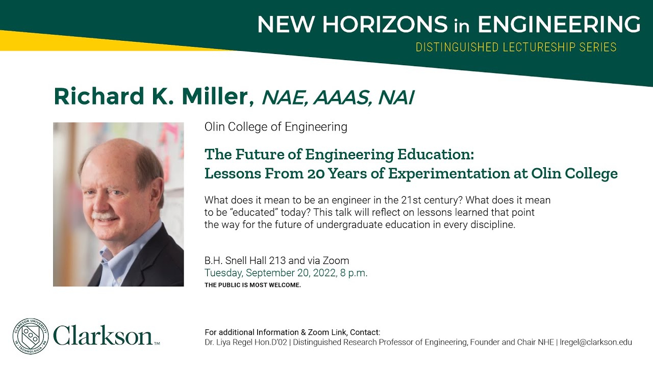 New Horizons in Engineering Distinguished Lectureship: Dr. Richard ...