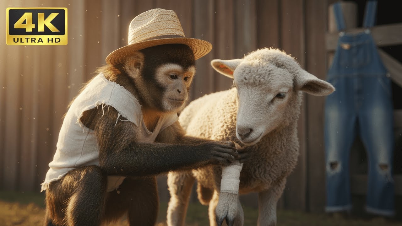 Cute Monkey Moko and the Wounded Sheep – A Heartwarming Farm Story ...