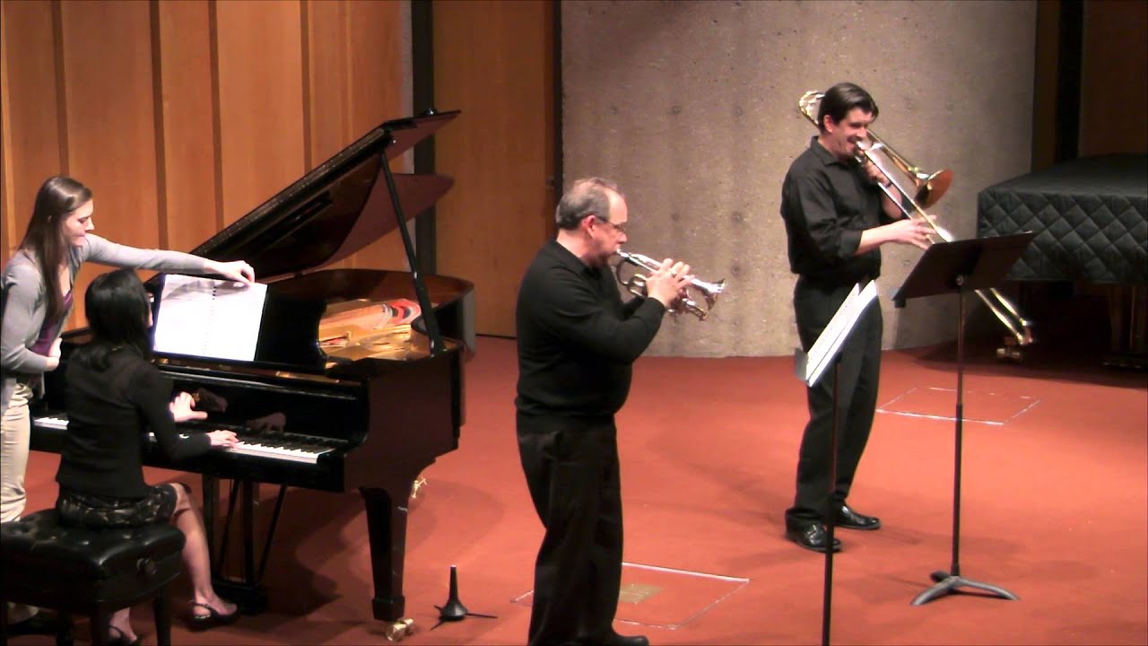 Mark Ponzo, trumpet, Jeremy Moeller, trombone, and JeongSoo Kim, piano ...