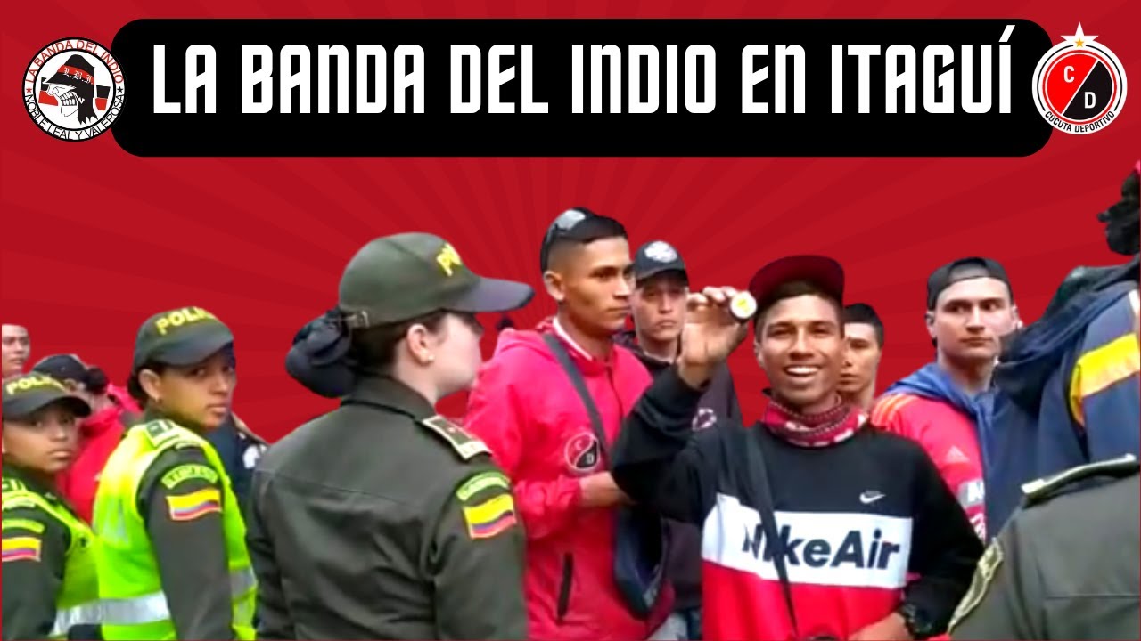 LA BANDA DEL INDIO en MEDELLÍN 🔴⚫⚽ Itagüí (1) - (1) CÚCUTA - YouTube