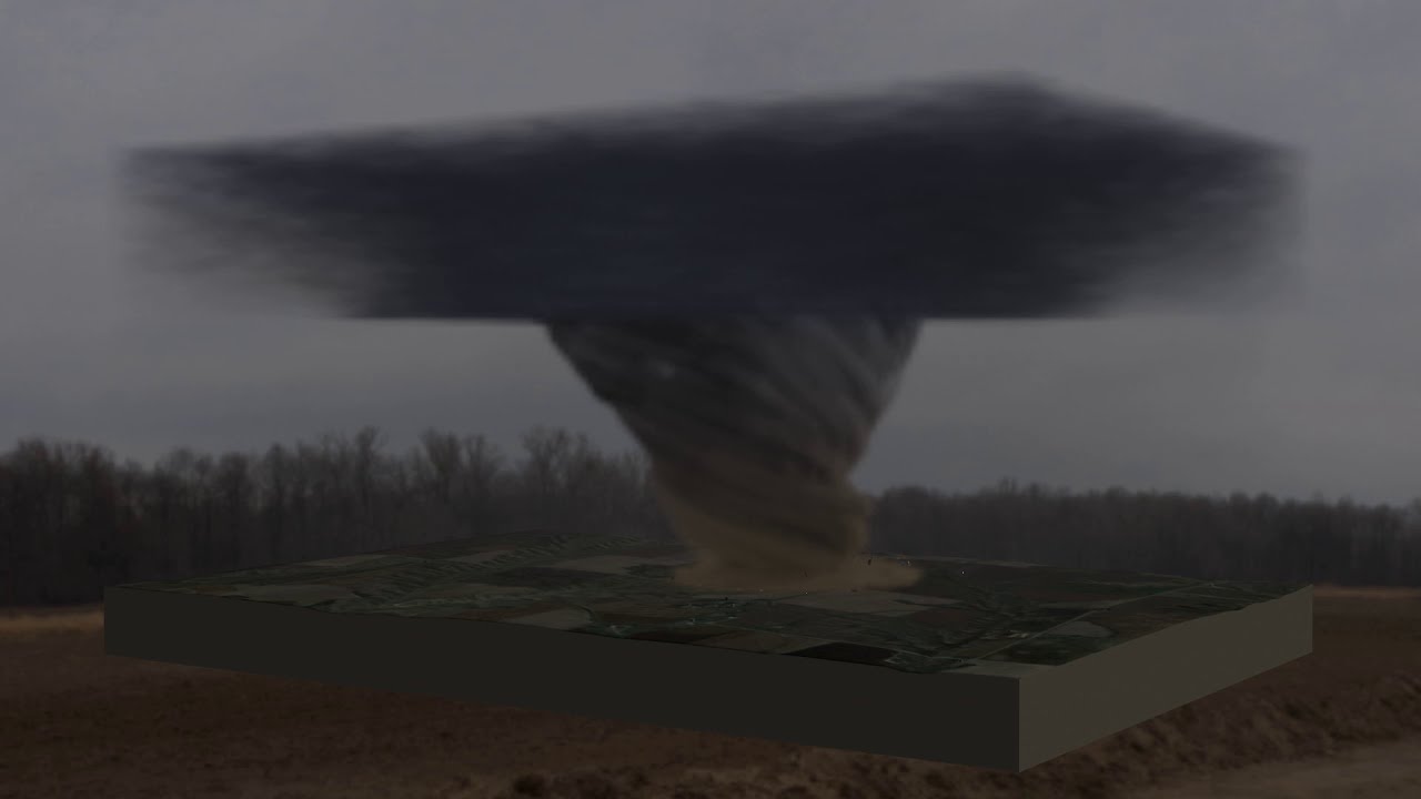 Tornado animation test - YouTube
