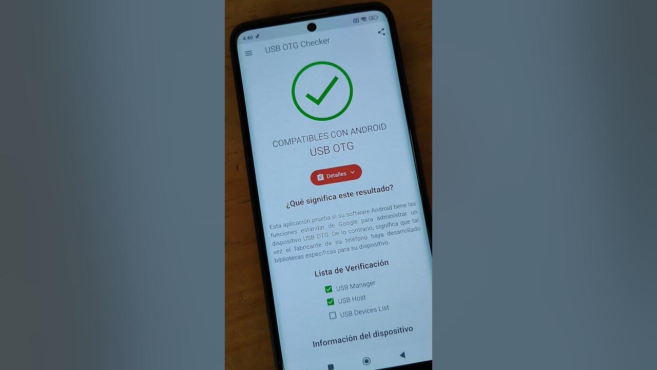 Como saber si mi teléfono es compatible con OTG - YouTube