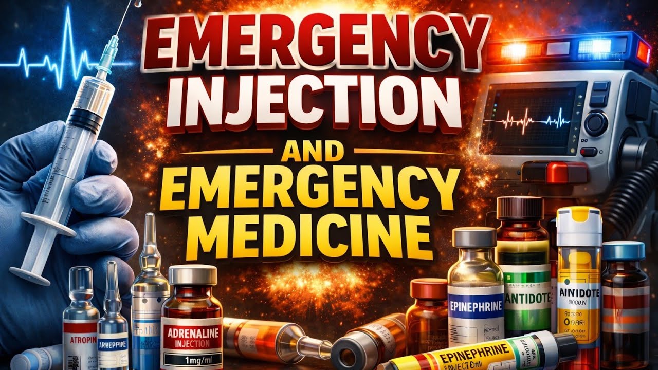 Emergency Injections | Life Saving Emergency Medicines | Dose, Route ...