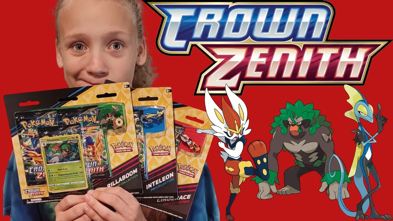 Crown Zenith Pin Collections Cinderace, Rillaboom, Inteleon Pokémon ...