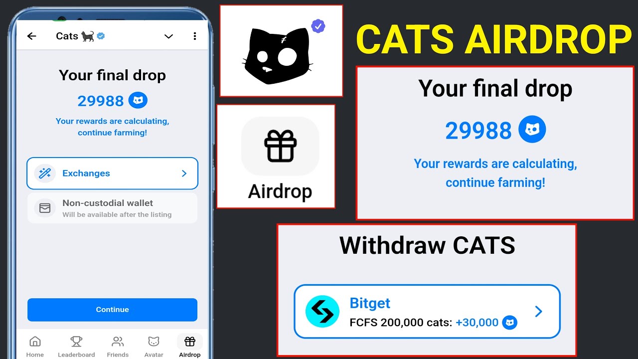 CATS AIRDROP Claim | Cats Airdrop CLAIM And Withdraw in Bank | CATS AIRDROP Withdraw in Exchange ...
