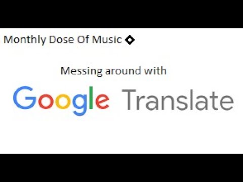 microphone test/messing around with google translate - YouTube