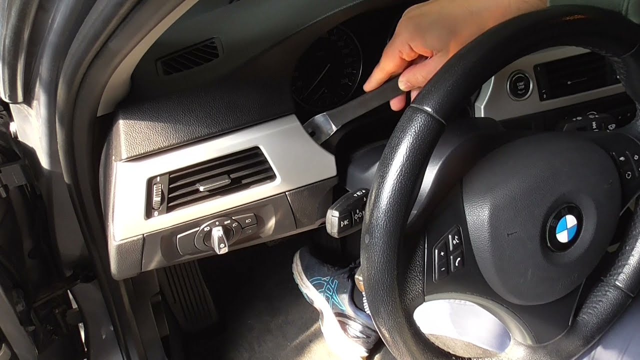 BMW E90 CAS steuergerät ausbauen BMW CAS module location E90 E92 E91 ...