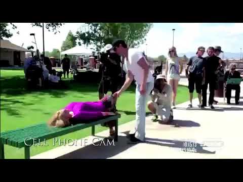 Criss breaks bodies in half in public! /Criss Angel